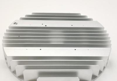 China Silver OEM Aluminium Extrusion Heat Sink Profiles For Power Amplifier for sale