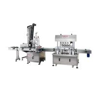 China Pneumatic Driven Round Bottle Screw Cap Linear Capping Machine for Round Vials 320 KG for sale