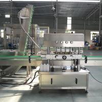 China Pneumatic Driven Round Bottle Screw Cap Linear Capping Machine for Round Vials 320 KG for sale