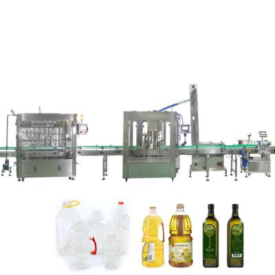 China 5L Cooking Oil and Coconut Oil Automatic Liquid Filling Machine with 8 Filling Heads for sale