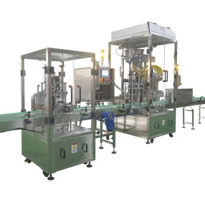 China 2023 Production Line 1000 Bottles per Hour with 4 Nozzle Bottle Filler and Piston Pump for sale