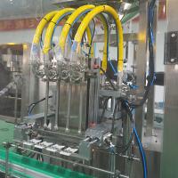 China 2023 Production Line 1000 Bottles per Hour with 4 Nozzle Bottle Filler and Piston Pump for sale