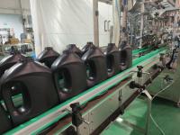 China Automatic Filling Screw Capping Double Side Labeling Production Line for Shower Gel for sale