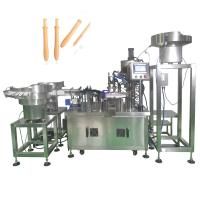 China Small Dose 10ml Pneumatic 2-head Filling and Screw Capping Machine for Liquid Oil Gel for sale