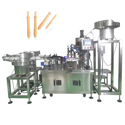China Small Dose 10ml Pneumatic 2-head Filling and Screw Capping Machine for Liquid Oil Gel for sale