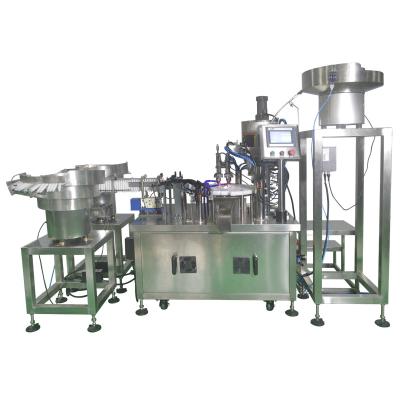 China 400 KG Capacity Glue Bait Syringe Filling and Capping Machine ± 1% Filling Accuracy for sale