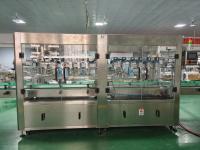 China 25KW Shampoo Laundry Detergent Production Line with Double Side Labeling and Capping for sale