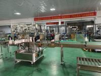 China 25KW Shampoo Laundry Detergent Production Line with Double Side Labeling and Capping for sale