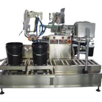 China 78 KG Filling Machine for 5-50L Manual Lubricant Oil Drum Barrel Filling and Weighing for sale