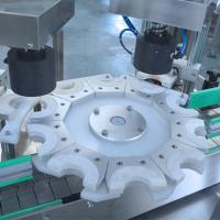China Customized Automatic Glue Vacuum Filling and Capping Sealing Machine for Bottle Size for sale