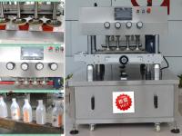 China Wooden Packaging Material Motorized Capping Machine for 100mm Glaces and Lichi Drinks for sale