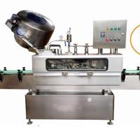 China Video Inspection Provided Automatic Steam Type Vacuum Capping Machine for Glass Bottles for sale
