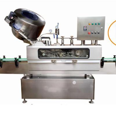 China Video Inspection Provided Automatic Steam Type Vacuum Capping Machine for Glass Bottles for sale