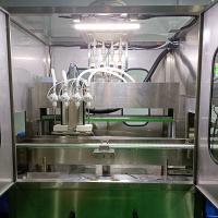 China Video Outgoing-Inspection 4 Heads Liquid Filling Machine for Sulfuric Acid Solution for sale