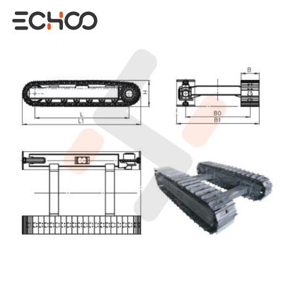 China 3 Tons Custom Track Frame Crawler Undercarriage For Mini Excavator for sale