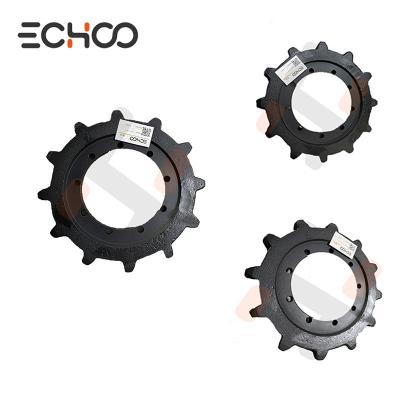 China Yanmar YB351 Mini Digger Chain Sprockets Undercarriage Components for sale
