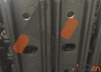 China Black Mini For CAT Tracks / Kubota Excavator Tracks With 300mm Track Shoe for sale
