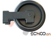 China Cranck Resistance PC12 Excavator Track Idler With Steel Material Lifetime Lubrication for sale