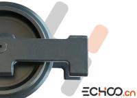 China Abrasion Resistance PC20 Mini Excavator Front Idler With Single Flanges for sale