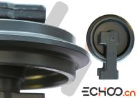 China High Hard Komatsu PC25 Excavator Idler Wheel / Black Komatsu Idler Long Life for sale