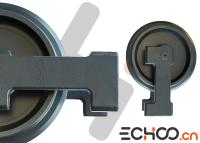 China Hardness Rail Surface PC26MR3 Front Idler Excavator With Doulble Conical Sealing for sale