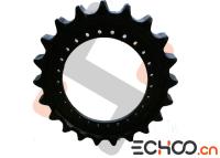 China High Strength Excavator Drive Sprockets , Black Kobelco Excavator Parts for sale