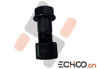 China 12.9 Grade Black Excavator Wear Parts Imperial Nuts And Bolts High Hardness for sale