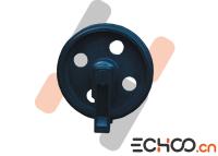 China R55 Mini Excavator Undercarriage Parts Idler Wheel / Front Idler Finished Suface Treatment for sale