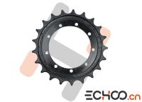 China Stainless Steel Black Mini Excavator Sprockets For Hitachi EX30 High Strength for sale