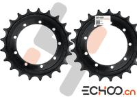 China Takeuchi TB025 Mini Chain Drive Sprocket For Mini Excavator Undercarriage for sale