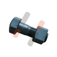 China Track Plate Lock Bolts 12*40 Large Head Quenched & Tempered High-Strength Security Bolts for sale