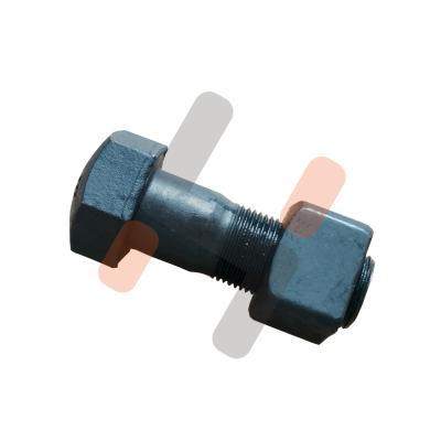 China Track Plate Lock Bolts 12*40 Large Head Quenched & Tempered High-Strength Security Bolts for sale