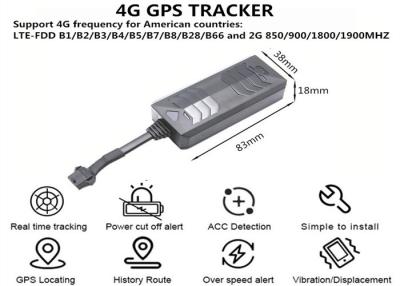 China 800MHZ 4G LTE GPS Tracker 100VDC Anti Theft Protocol For Motorcycle Truck for sale