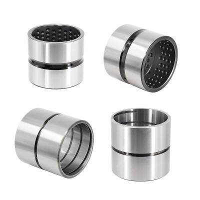 China OEM Metric Steel Sleeve Bushings with Wear Resistance and Customized Size in Steel+Porous Bronze+PTFE for sale