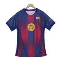 China Barcelona 2025-2026 Home Jersey - Customizable Football Shirt with Breathable Fabric & Youth/Adult Sizes for sale