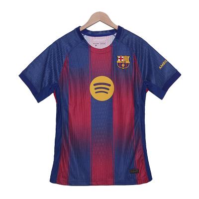 China Barcelona 2025-2026 Home Jersey - Customizable Football Shirt with Breathable Fabric & Youth/Adult Sizes for sale