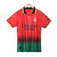 China AC Milan 2025-2026 Fourth Away Jersey Player Version - Gradient Red Slim Fit Performance Football Shirt for sale