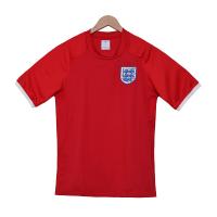 China England 2010 Retro Away Football Jersey - White with Navy/Red Accents, Classic Crew Neck Design, Premium Breathable Fabric for sale