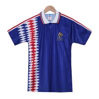 China France 1994 Retro Home Football Jersey - Classic Blue & White Design with Breathable Fabric for Collectors & Fans for sale
