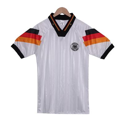 China Germany 1992 Home Retro Football Jersey - Authentic Vintage Design with Lightweight Performance Fabric for sale