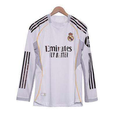 China Real Madrid 2025-2026 Player Version Long Sleeved Home Football Jersey Glorious Heritage for sale