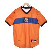 China Barcelona 1998 Retro Away Football Jersey Collector Edition - Vintage Cotton-Blend Fabric with Authentic 90s Design for sale