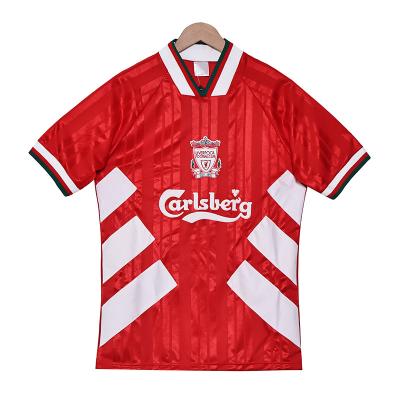 China Liverpool 1993 Retro Home Football Jersey - Classic Red & White Design with Multiple Sizes Available for sale