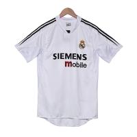 China Real Madrid 2004 Retro Home Football Jersey - Authentic White Design with Moisture-Wicking Fabric for Fans & Collectors for sale