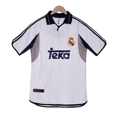 China Real Madrid 2000 Retro Home Fan Edition Jersey - Authentic Galacticos Era Football Shirt with Classic Design for sale