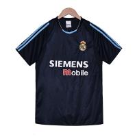 China Real Madrid 2003 Retro Away Jersey - Blue & Black Galactico Fan Edition Replica with Custom Printing for sale