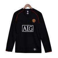 China Manchester United 2007 Retro Long Sleeve Away Football Jersey Treble Collector's Edition Replica for sale