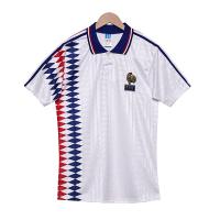 China France 1994 Retro Away Fan Edition Football Jersey White Blue Red Tribute World Cup Legends for sale