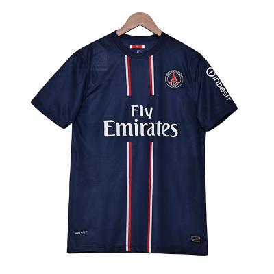 China Paris Saint-Germain 2012-2013 Home Retro Fan Jersey Classic Replica - Navy Blue Red Stripe Design for sale