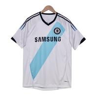 China Chelsea 2012-2013 Away Retro Football Jersey Blue Black Stripes Replica - Vintage Fan Shirt for sale